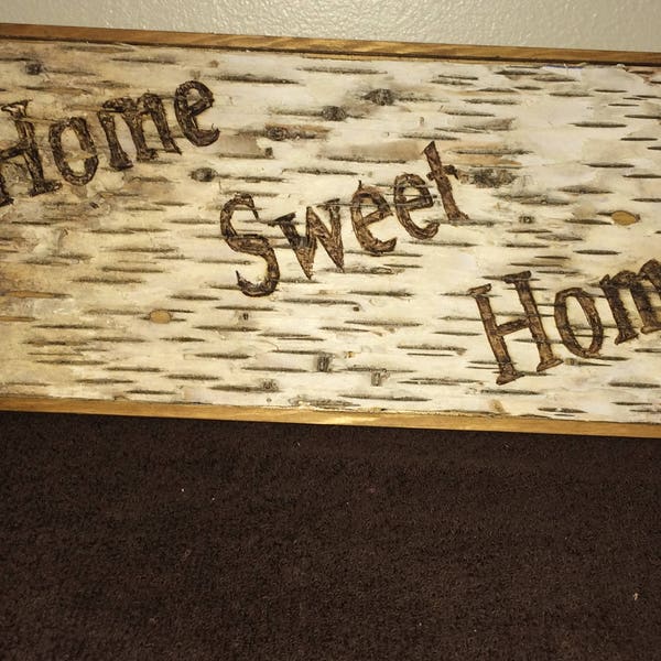 Birch Sign - Etsy