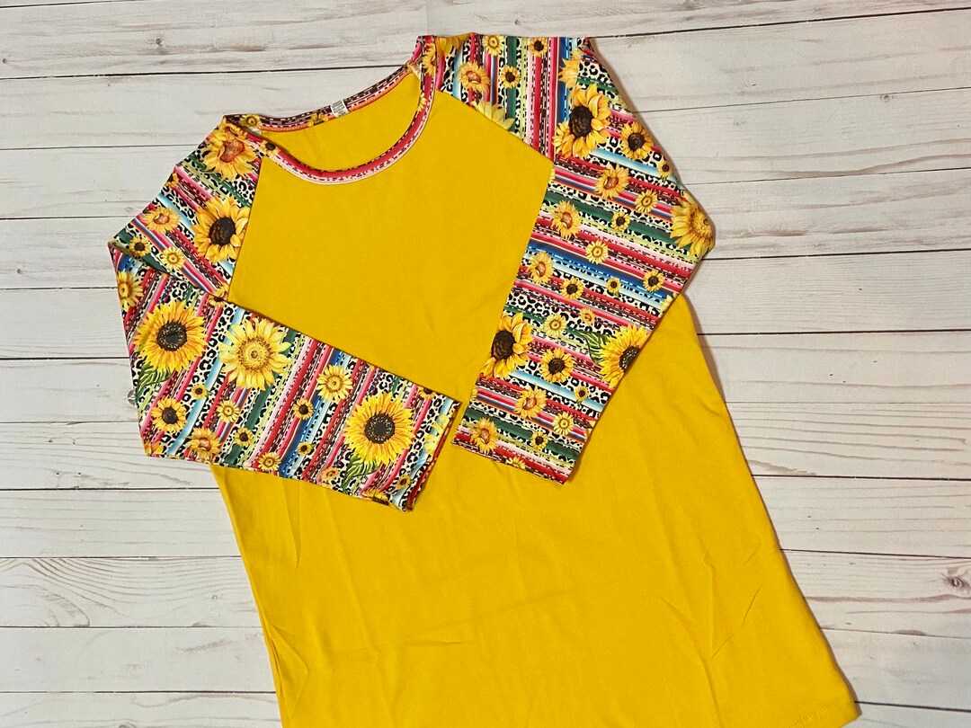 Sunflower Serape Raglan SALE - Etsy