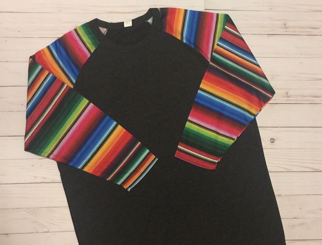 Serape Dark Grey Raglan - Etsy