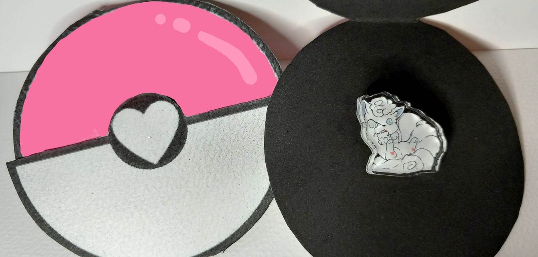 Custom Made Acrylic Pokemon Pin Alolan Vulpix Kawaii Baby Fox - Etsy