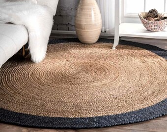 Round Jute Rug | Etsy