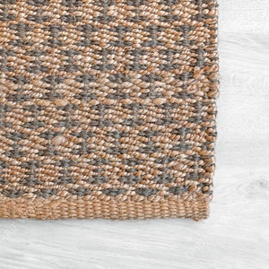 Boho Jute Rug, Jute Runner Rug, Textured Bohemian Rug, Natural Jute Rug ...
