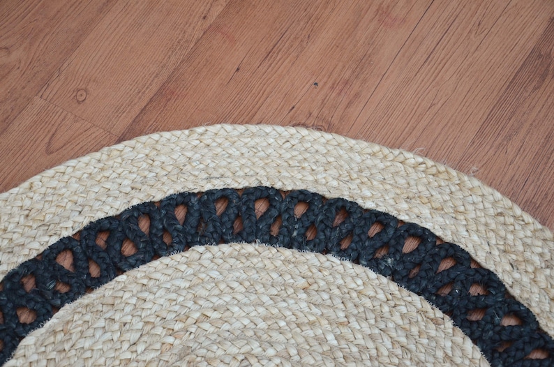 Circular Jute Rug Natural Fiber Rug Handmade Braided Rug Round Area Rug ...