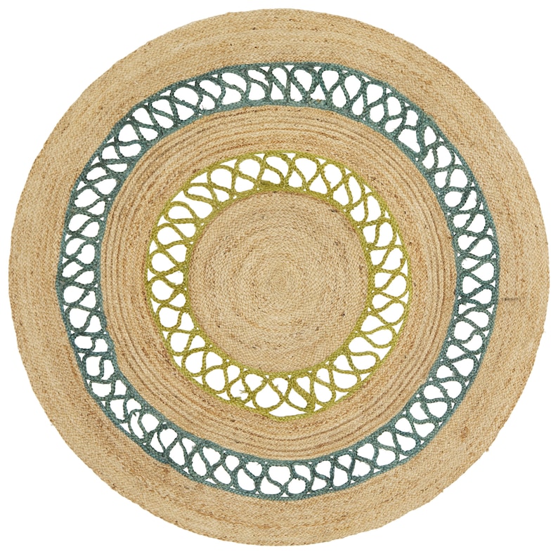 Jute Round Rug Natural Fiber Rug Handmade Braided Rug Round - Etsy