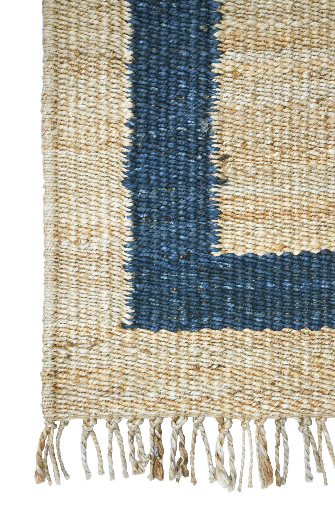 Natural Jute Bordered Rug Boho Jute Area Rug Custom Size - Etsy