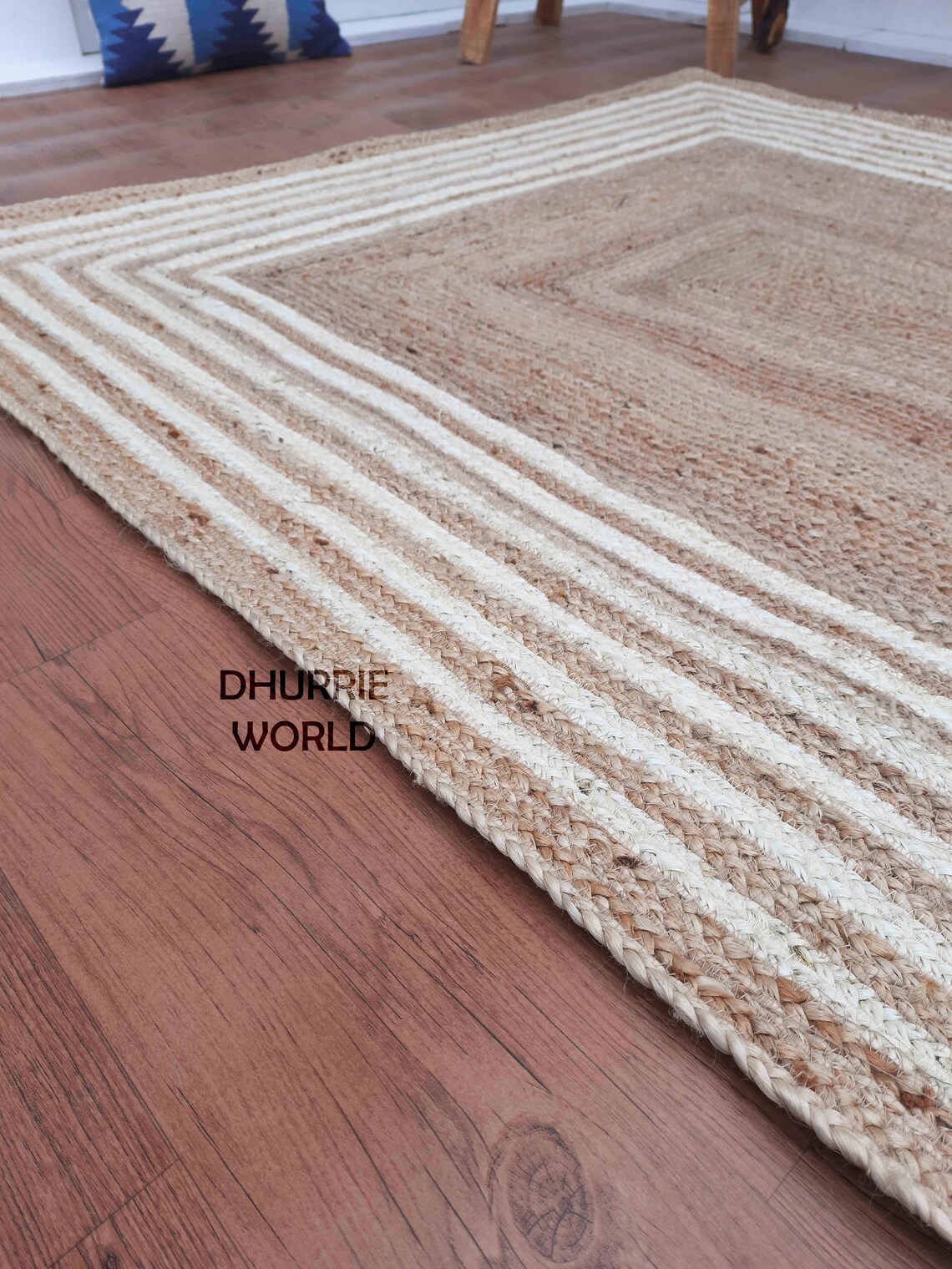 8x10 9x12 Natural Jute Braided Rug off White Jute Area Rug - Etsy