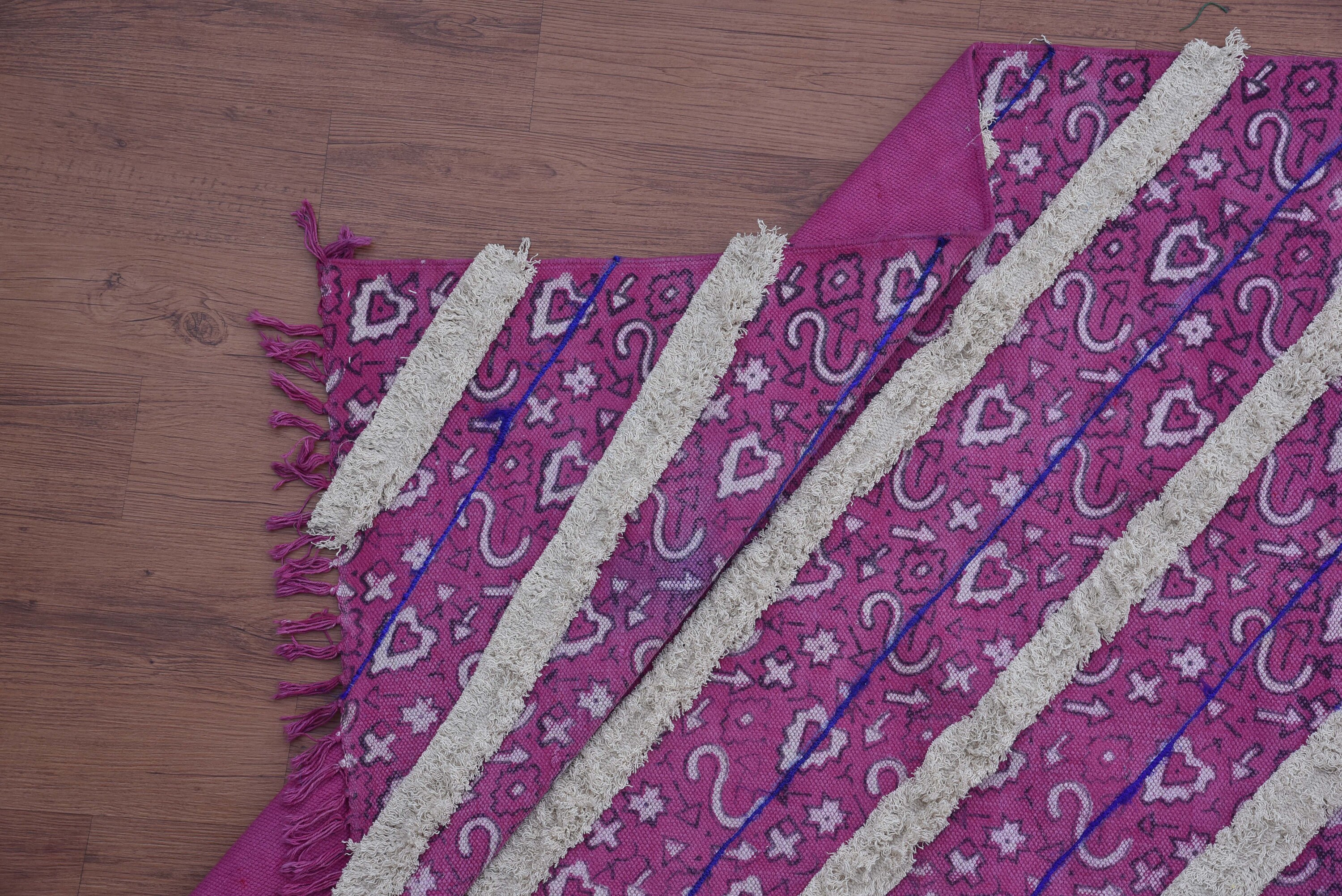 Pink Printed Rug 3x5 African Tribal Pattern Rug Handmade | Etsy