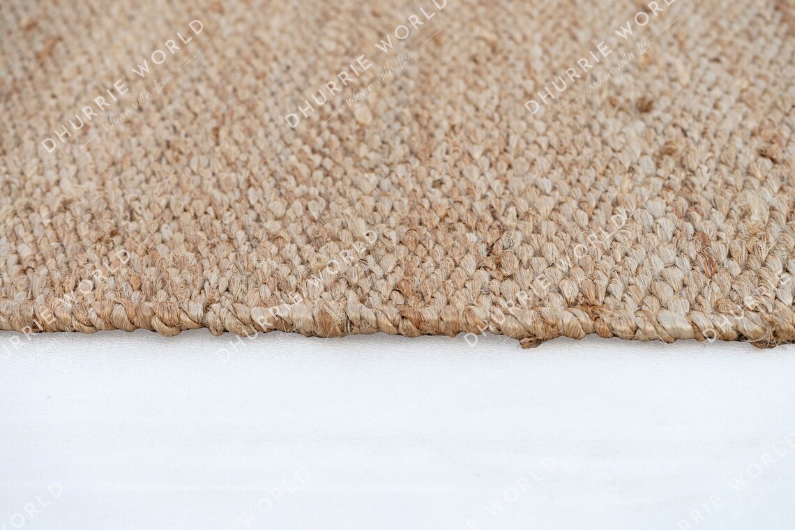 Block Jute Rug, Boho Natural Jute Rug, Textured Stripe Area Rug ...
