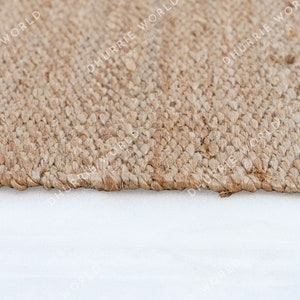 Block Jute Rug, Boho Natural Jute Rug, Textured Stripe Area Rug ...