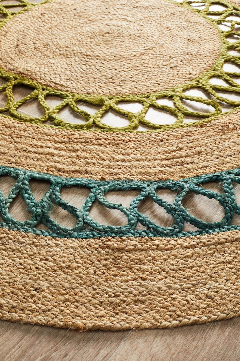 Jute Round Rug Natural Fiber Rug Handmade Braided Rug Round - Etsy