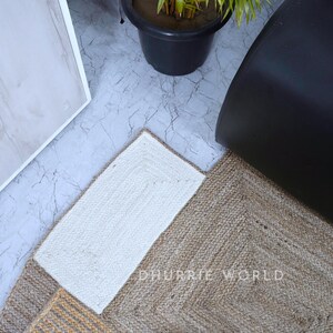 Jute Shape Rug, Modern Jute Rug, Irregular Shaped Rug, Indian Jute Area ...