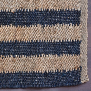 3x5 Natural Jute Area Rug, Natural Black Jute Rug, Bohemian Rug, Home ...