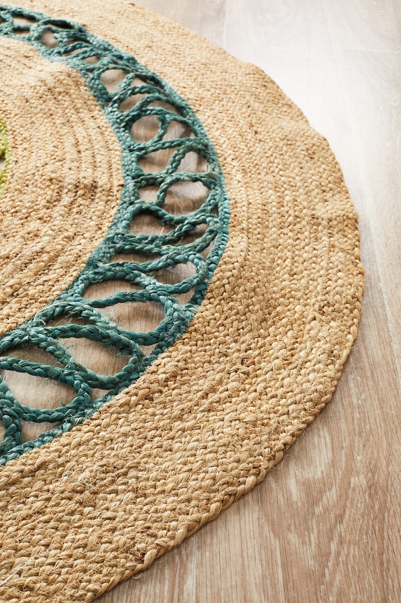 Jute Round Rug Natural Fiber Rug Handmade Braided Rug Round - Etsy