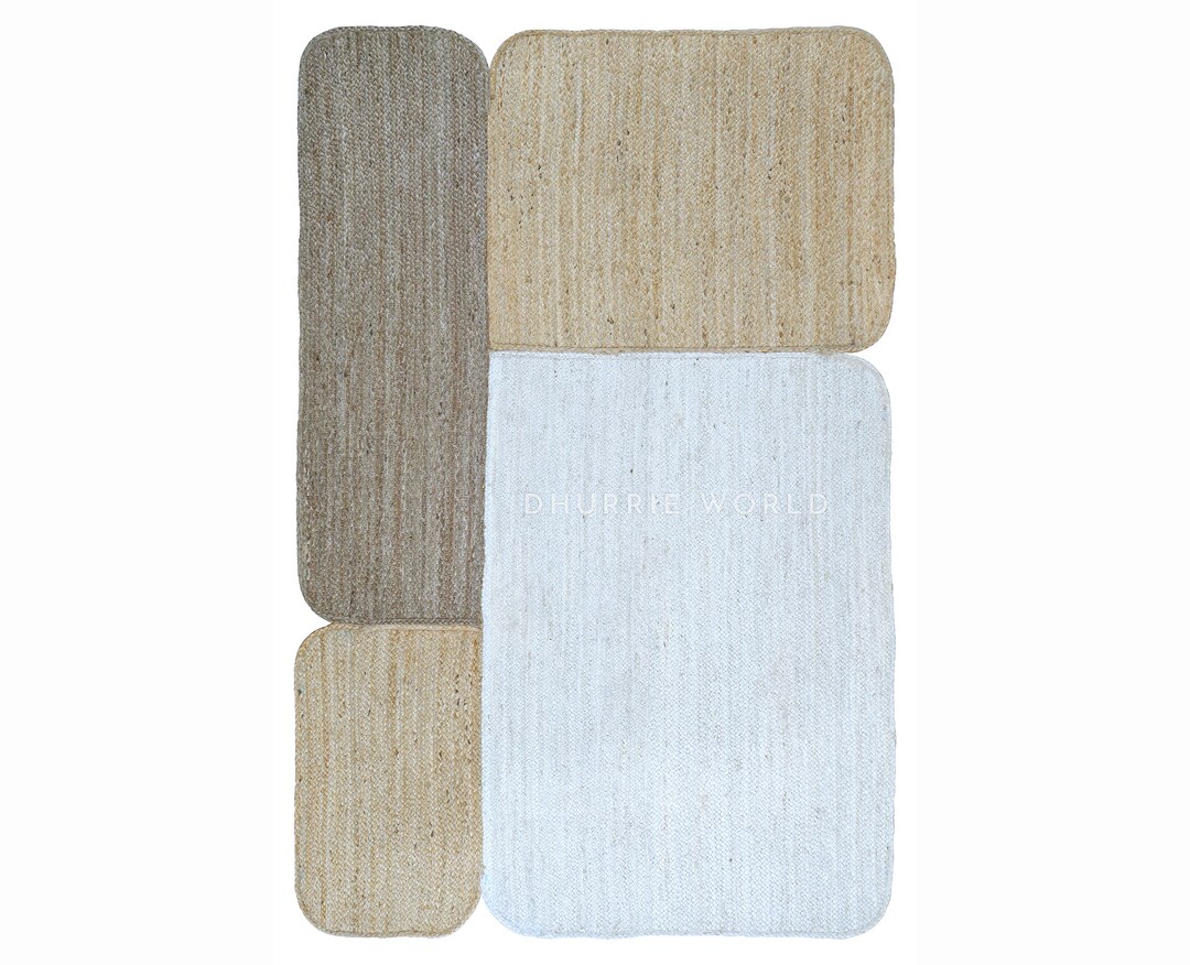Jute Shape Rug, Modern Jute Rug, Irregular Shaped Rug, Indian Jute Area ...
