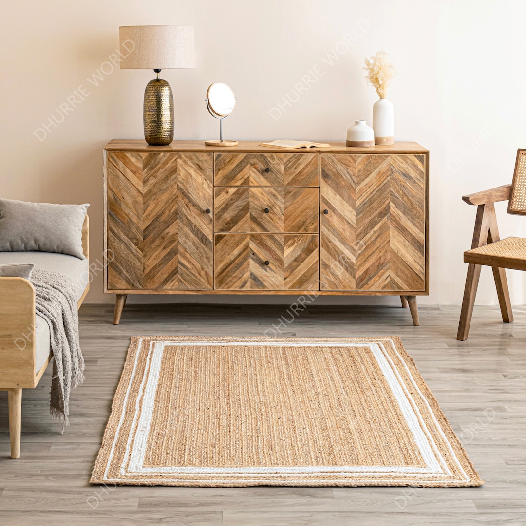 Natural Jute Area Rug, Jute Rug Square, Jute Rug Rectangular, Jute Rug ...