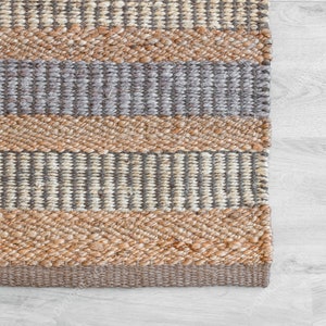 Natural Jute Rug, Boho Jute Rug, Custom Size Rug, Hallway Runner ...