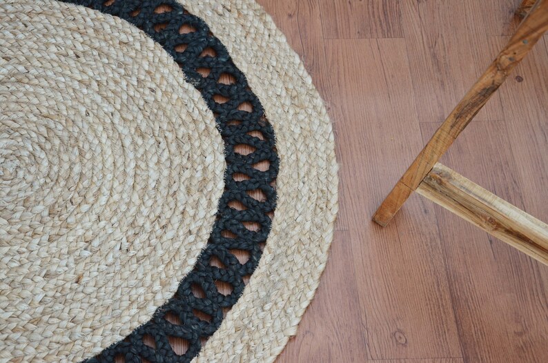 Circular Jute Rug Natural Fiber Rug Handmade Braided Rug Round Area Rug ...