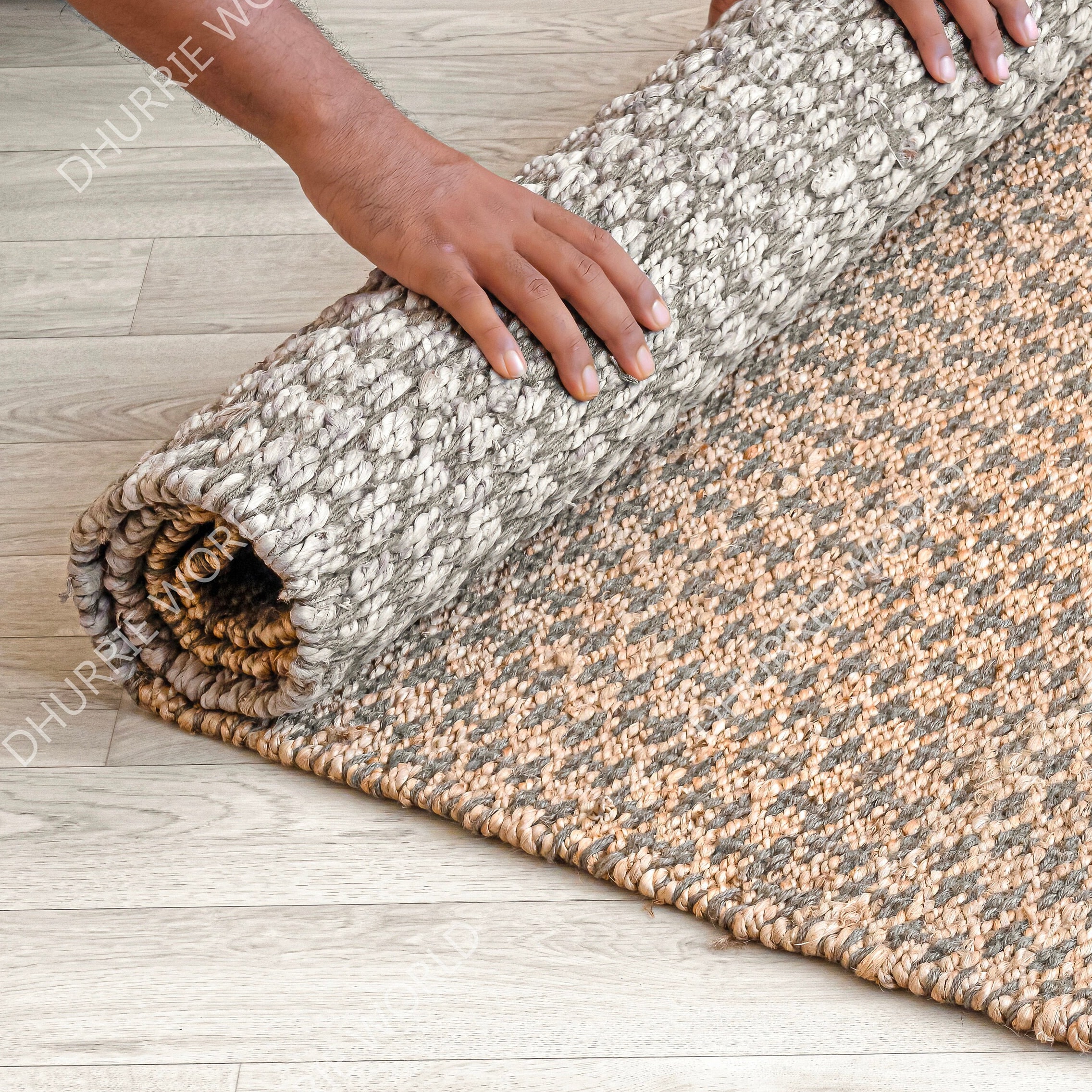 Boho Jute Rug, Jute Runner Rug, Textured Bohemian Rug, Natural Jute Rug ...
