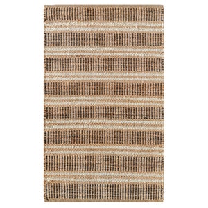 Custom Size Boho Jute Rug, Jute Runner Rug, Textured Stripe Rug ...