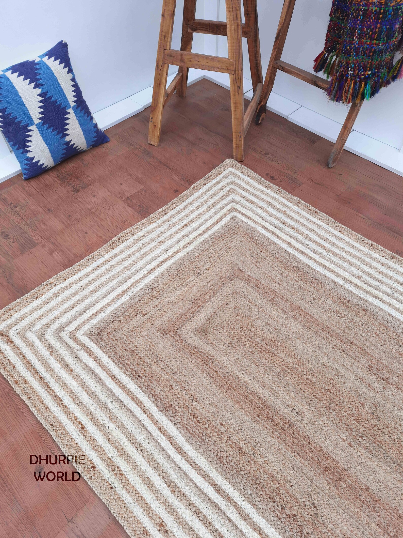 8x10 9x12 Natural Jute Braided Rug off White Jute Area Rug - Etsy