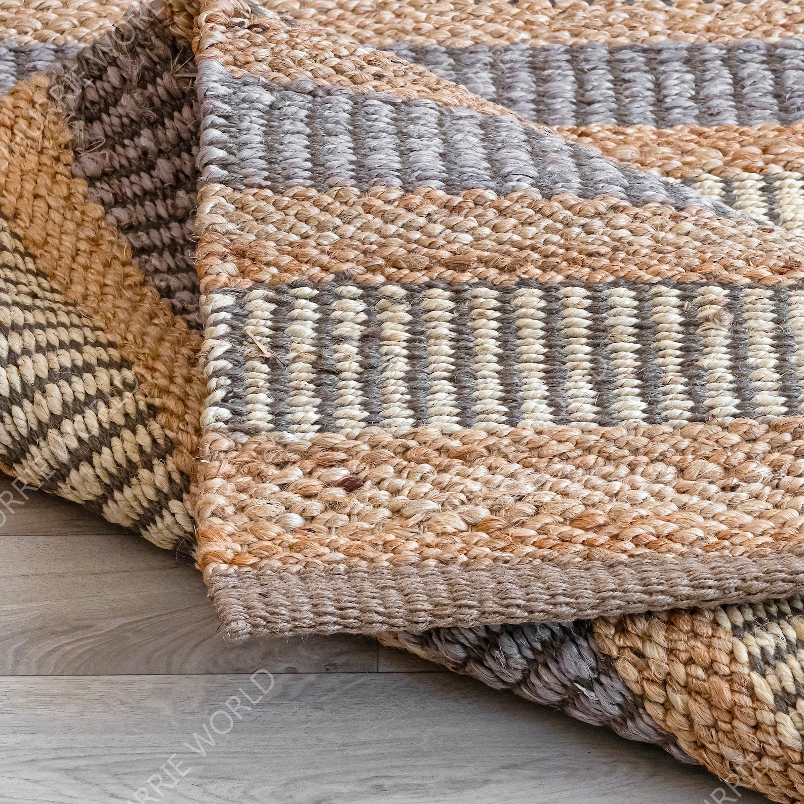 Natural Jute Rug, Boho Jute Rug, Custom Size Rug, Hallway Runner ...