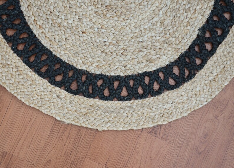 Circular Jute Rug Natural Fiber Rug Handmade Braided Rug Round - Etsy
