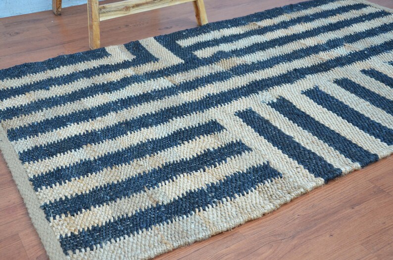 Handwoven Jute Area Rug 3x5 Rug Area Rug Natural Fiber Rug | Etsy