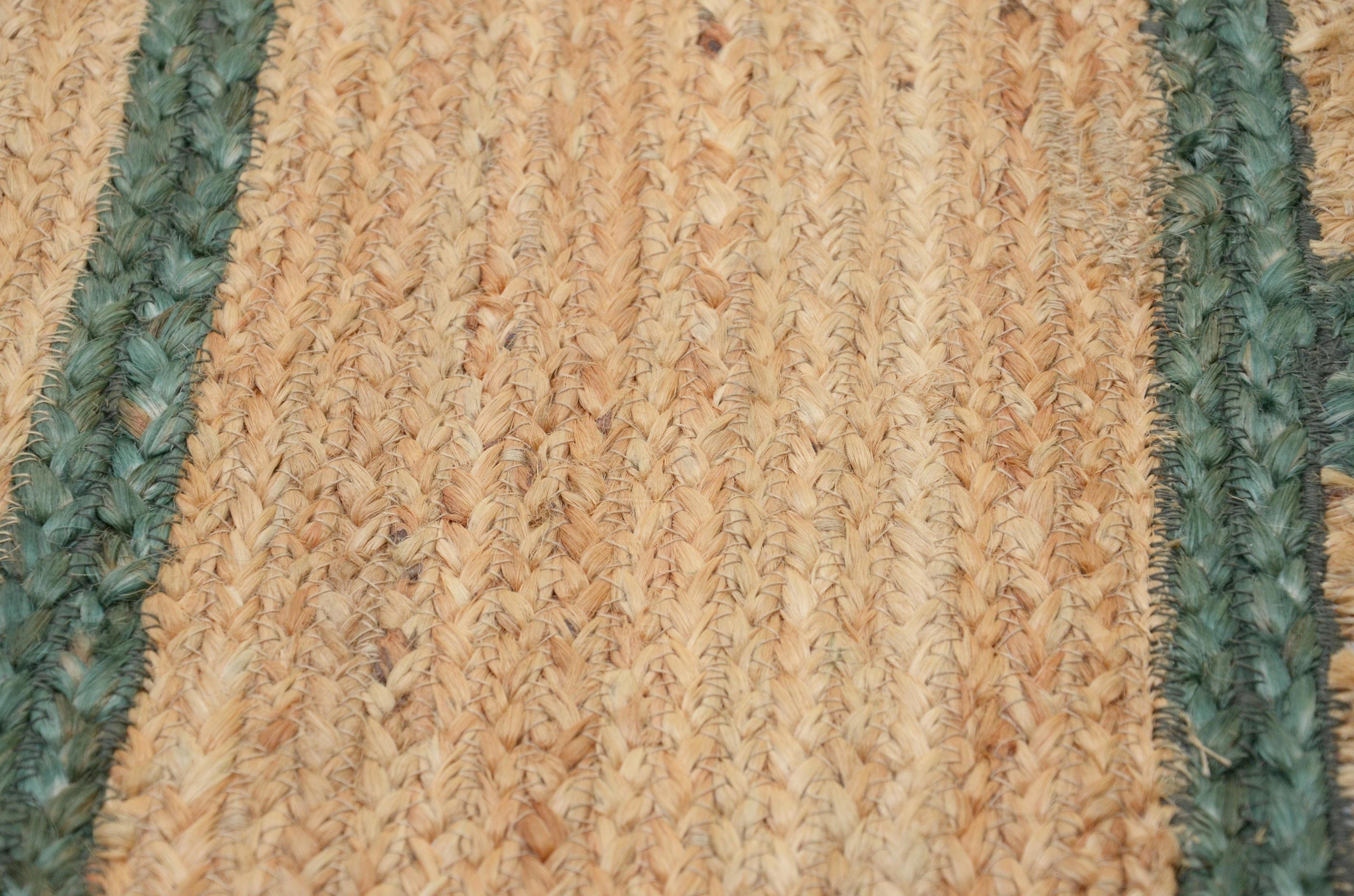 Scalloped Jute Rug Emerald Green Scallop Rug Natural Jute - Etsy