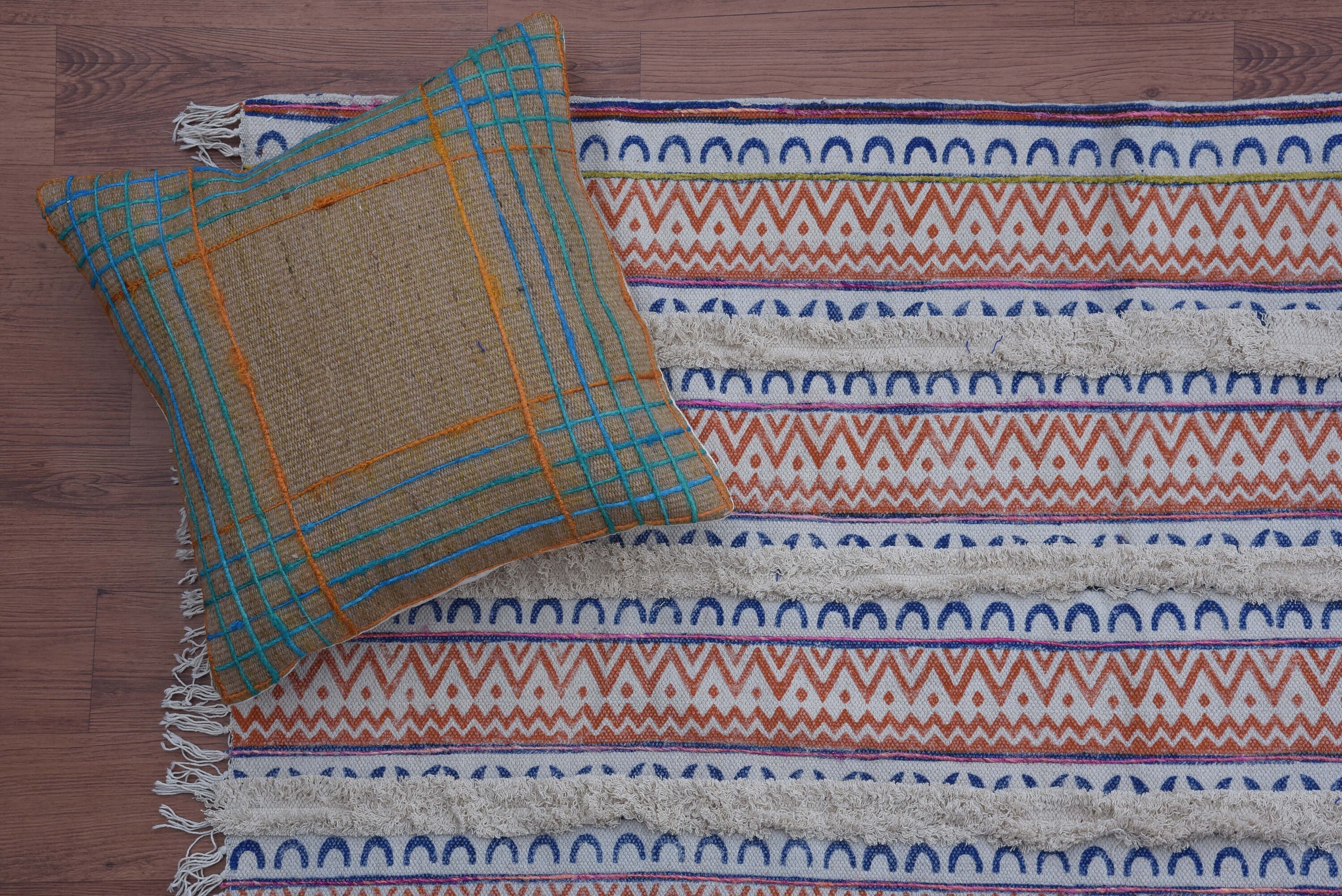 Cotton Handblock Printed Rug 35x60 Indian Tribal Pattern Rug | Etsy