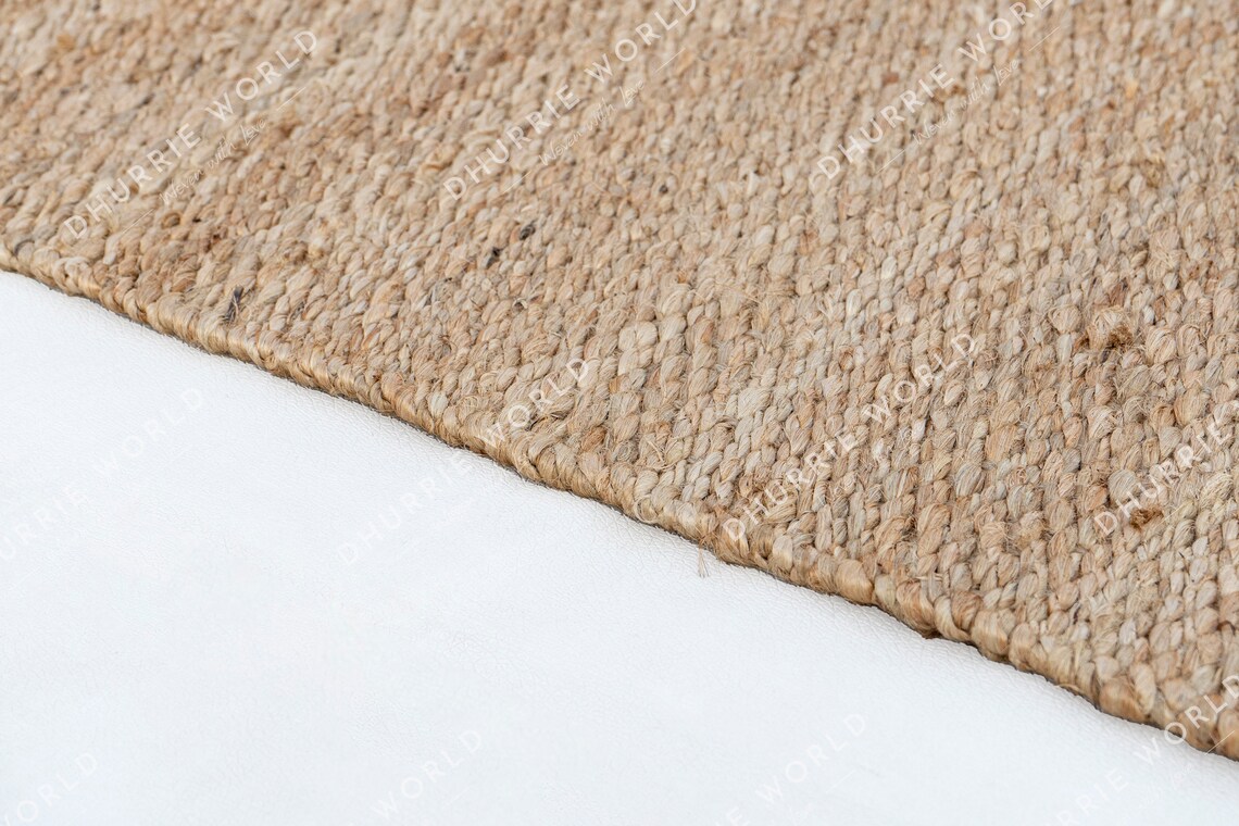 Block Jute Rug, Boho Natural Jute Rug, Textured Stripe Area Rug ...