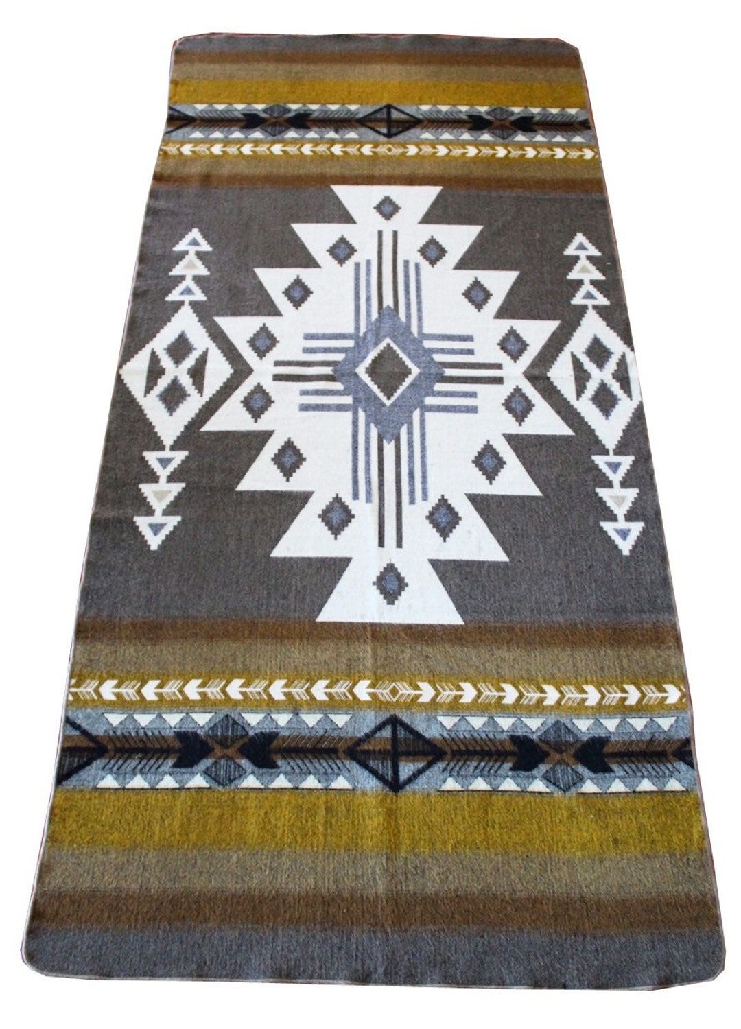 Inca Mustard Traveler Blanket (large Wrap) - Etsy