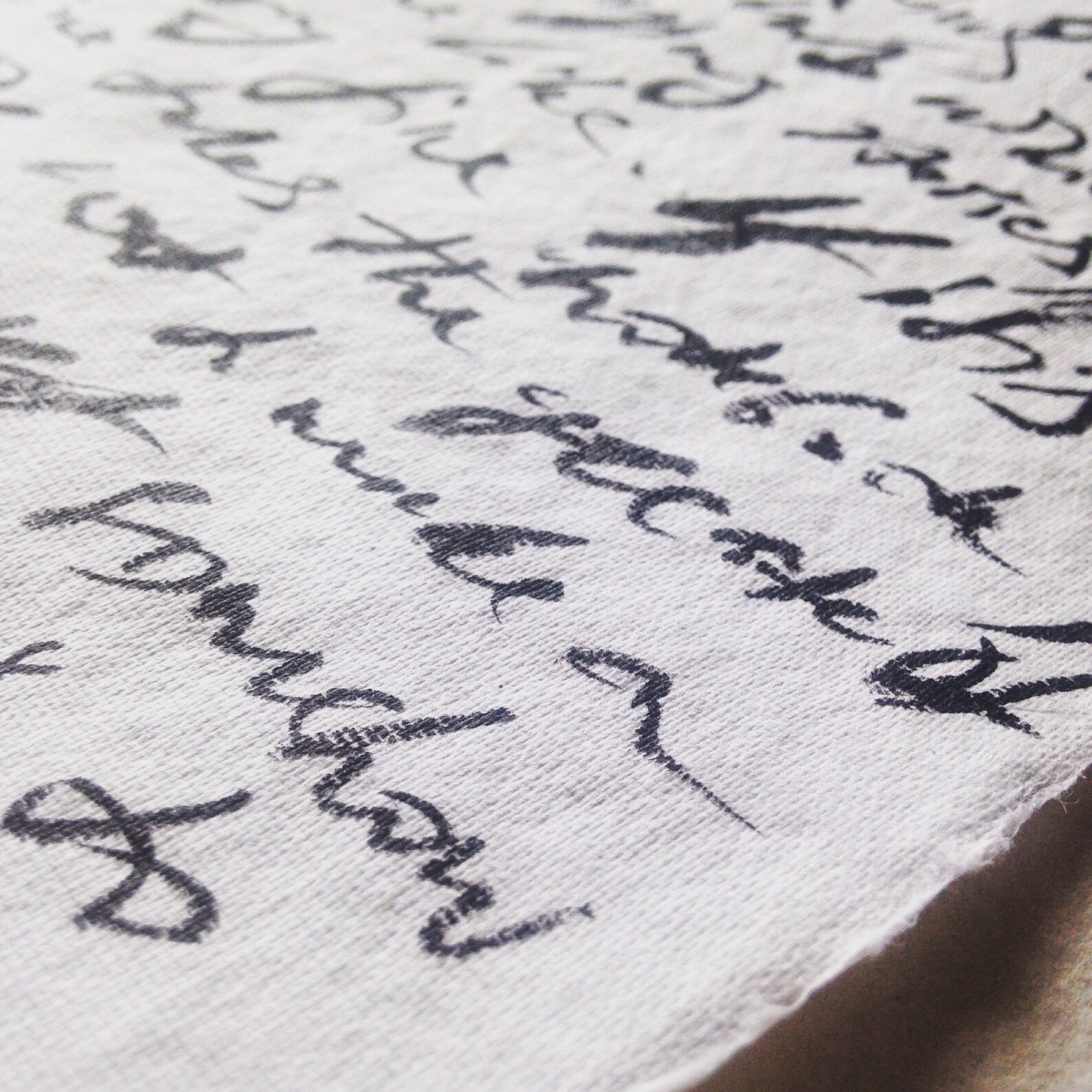 Expressive custom calligraphy art on cotton rag paper for | Etsy