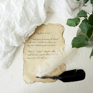 Medieval Scroll Custom Handwritten Calligraphy Letter on Aged Paper for ...