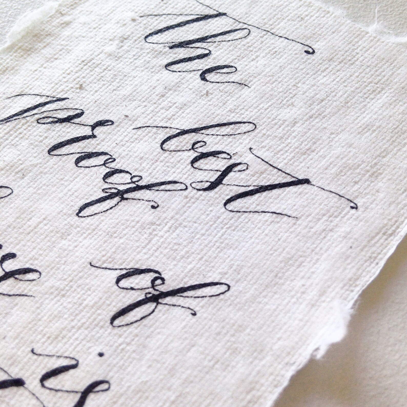 Custom Calligraphy on Artisan Paper for Wall Art Poem - Etsy