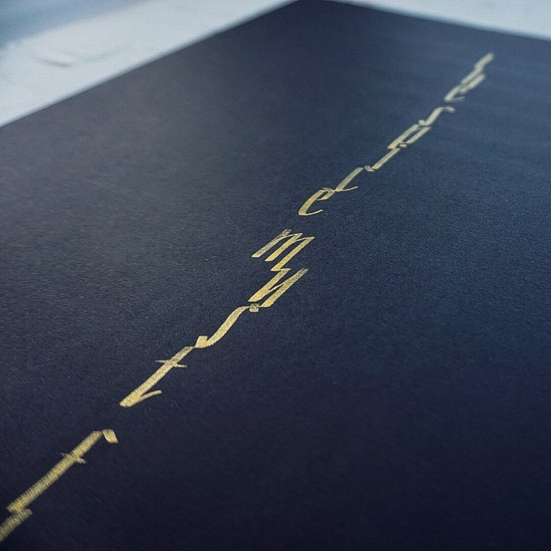 Original Dune Quote Artwork - Dune Poster - Handwritten Calligraphy ...