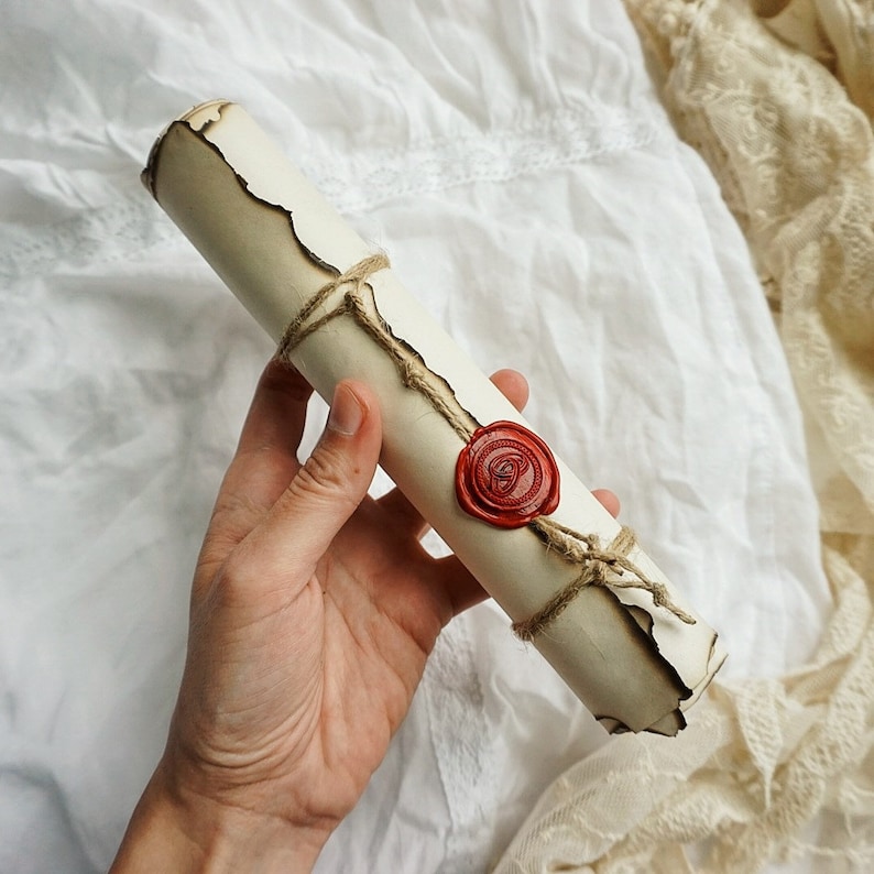 Medieval Scroll Custom Handwritten Calligraphy Letter on - Etsy