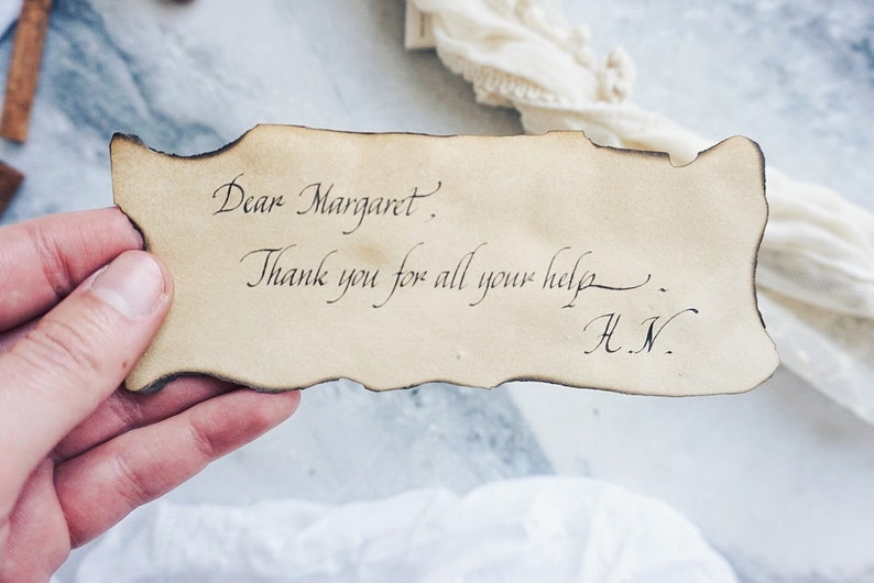 Little Scroll in a Craft Box With Wax Seal for Thank You Note - Etsy UK