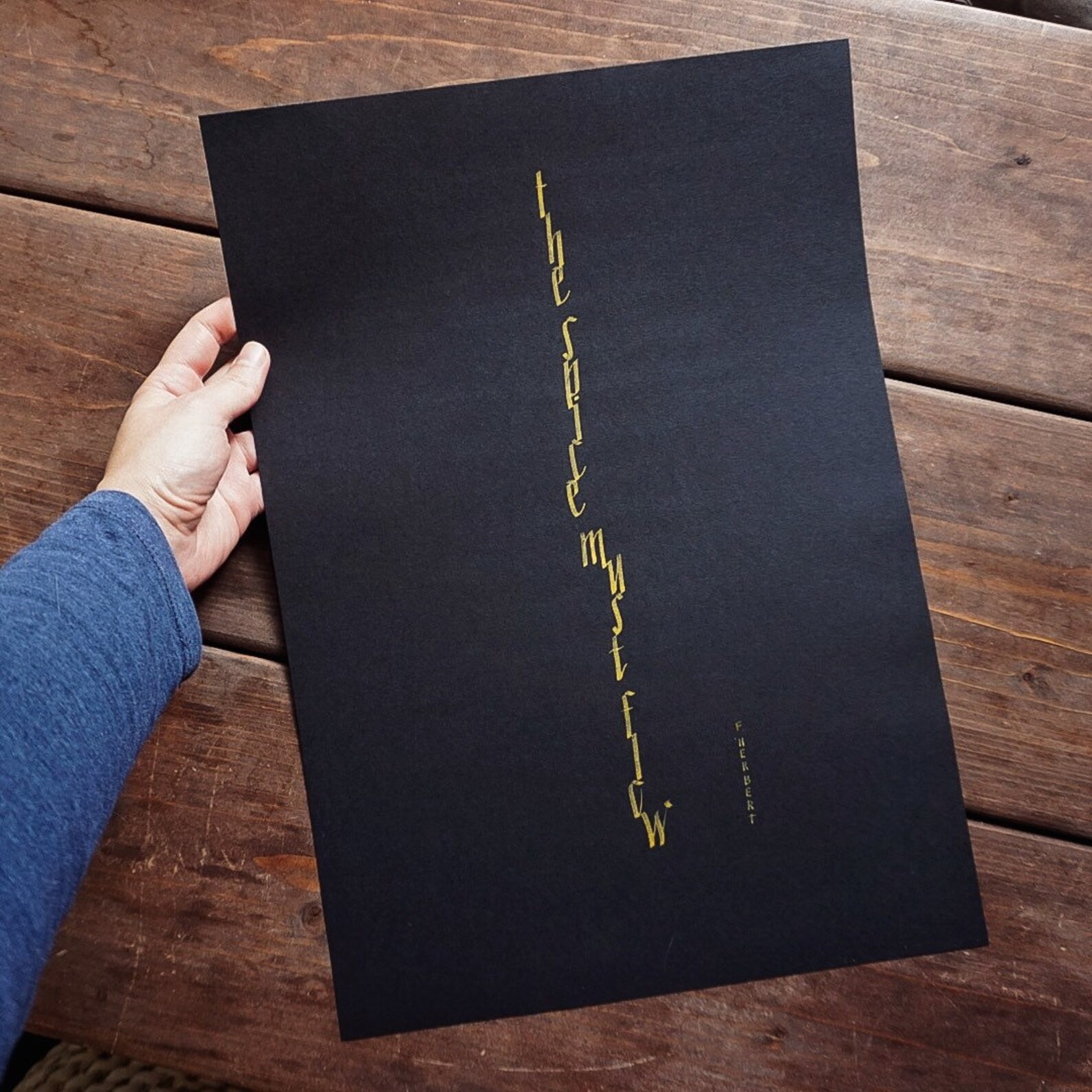 Original Dune Quote Artwork - Dune Poster - Handwritten Calligraphy ...