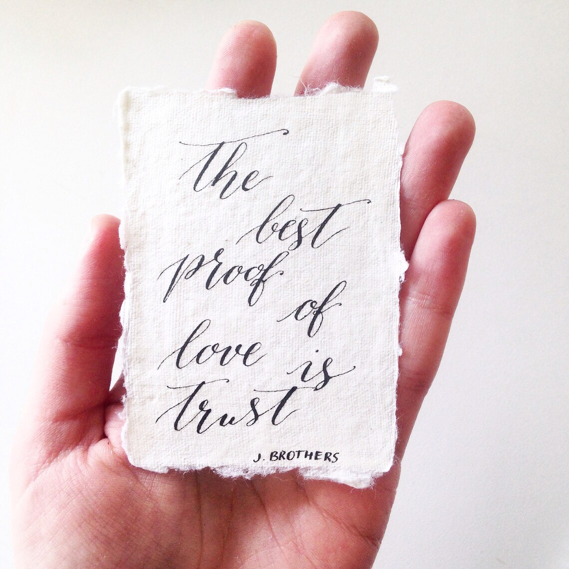 Custom Calligraphy on Artisan Paper for Wall Art Poem - Etsy