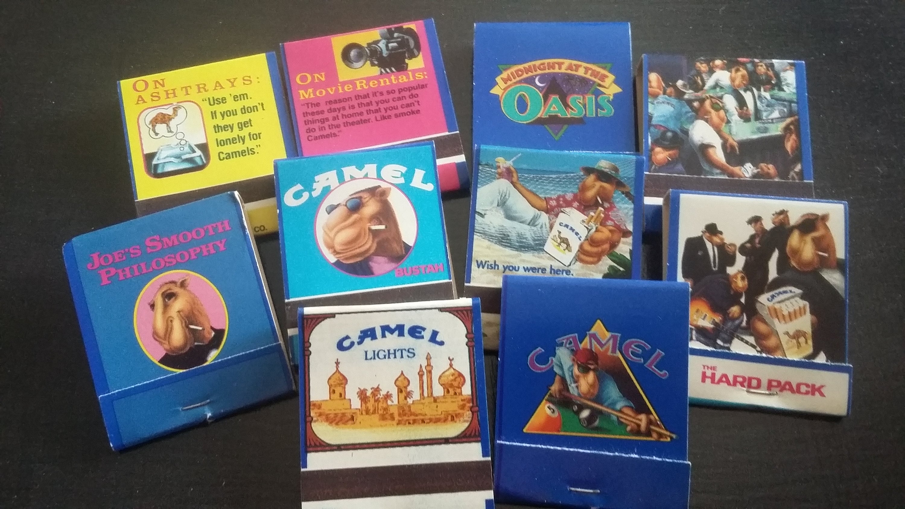 CAMEL JOE VINTAGE Matchbooks/ New in the Box Joe Camel Matches/ Camel ...