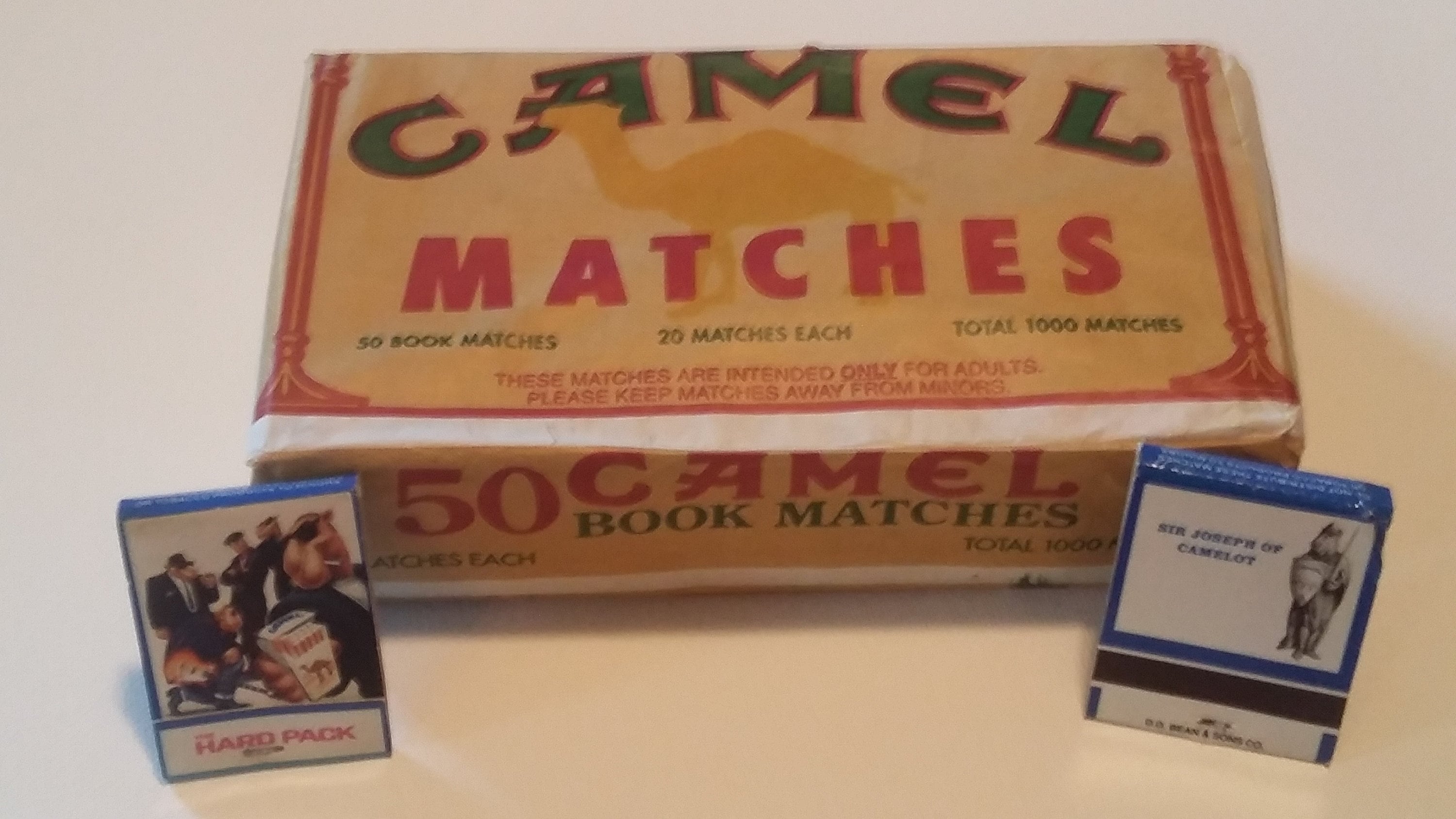CAMEL JOE VINTAGE Matchbooks/ New in the Box Joe Camel Matches/ Camel ...