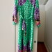 Pantera Maxi Dress Long Shirt Style Green & Purple One Size new W/tags ...