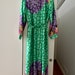 Pantera Maxi Dress Long Shirt Style Green & Purple One Size new W/tags ...