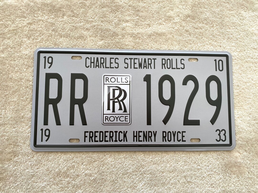 ROLLS ROYCE License Plate Metal Sign Decor new - Etsy