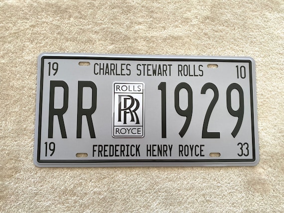 ROLLS ROYCE License Plate Metal Sign Decor new | Etsy