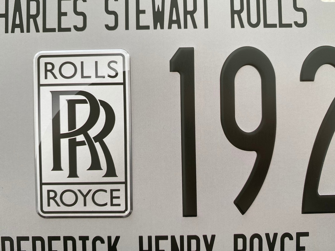 ROLLS ROYCE License Plate Metal Sign Decor new - Etsy