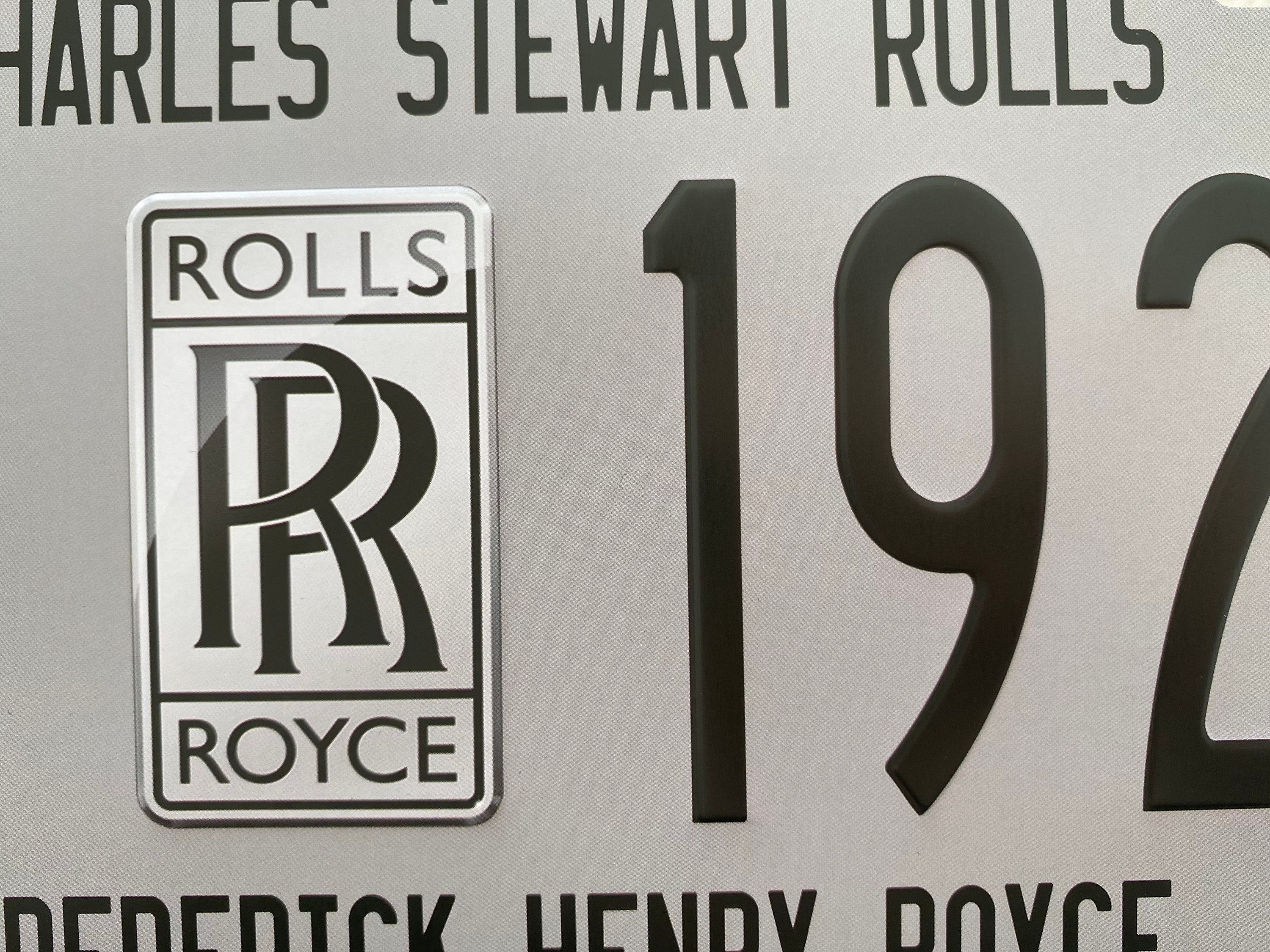 ROLLS ROYCE License Plate Metal Sign Decor new - Etsy