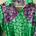 Pantera Maxi Dress Long Shirt Style Green & Purple One Size new W/tags ...
