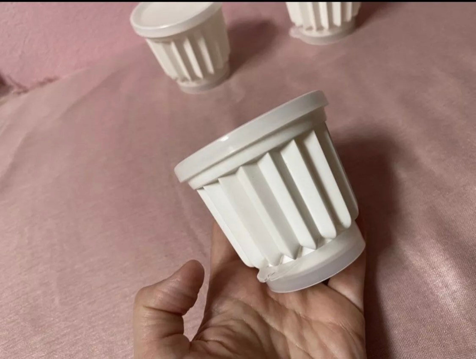 TUPPERWARE Vintage Set | 4 X Jelly Cups / Puding Molds Beige (new) - Etsy