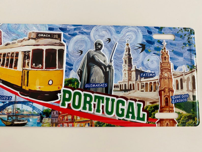 PORTUGAL Cities Tourism License Plate Vintage Metal Sign | Etsy